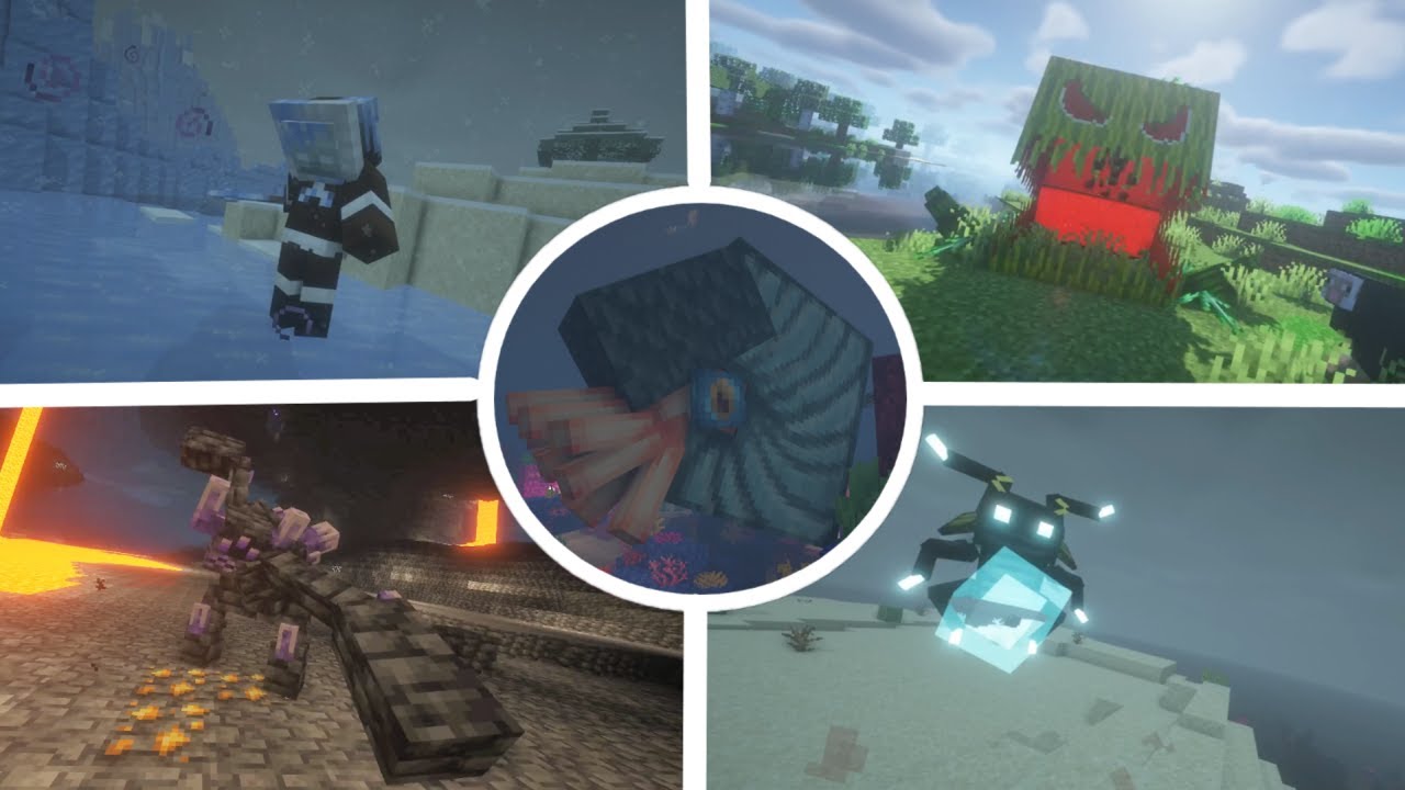 Minecraft The Predators mod | All Bosses - YouTube