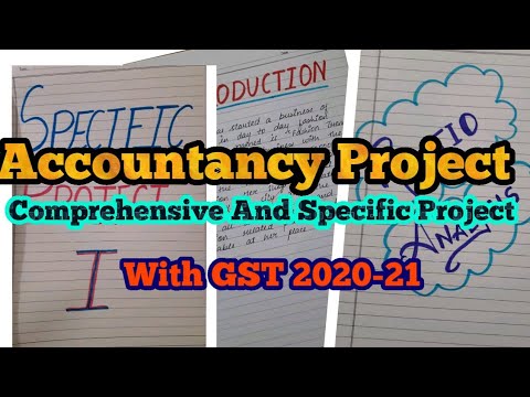 Accountancy Project Class 12 CBSE with GST 2020-21 - YouTube