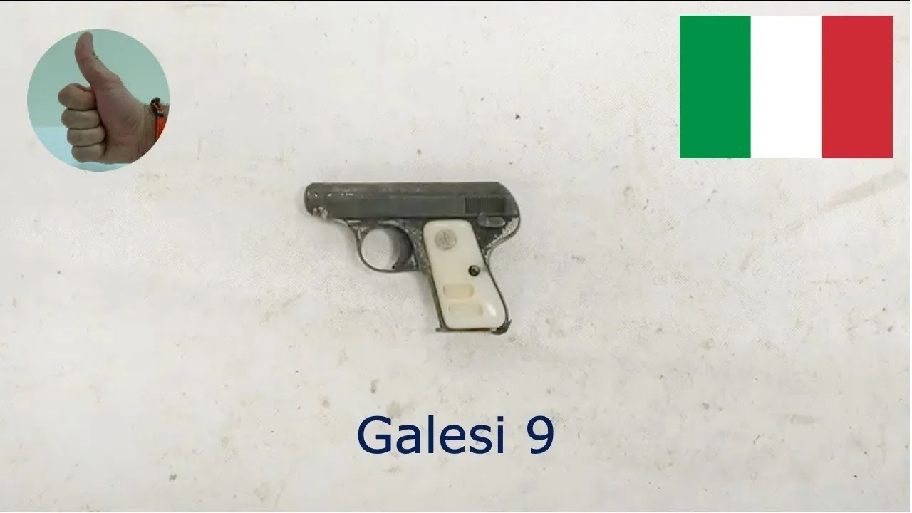 Galesi 9 (Mod. 1923/Mod. 1930), 6,35 mm Browning (6,35x16 mmSR/.25 Auto ...