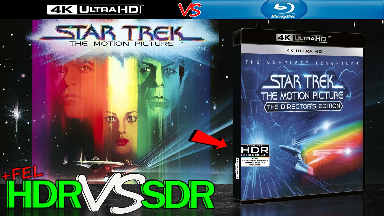Star Trek The Motion Picture 1979 HDR ANALYSIS 4K UHD BD vs 1080p BD ...
