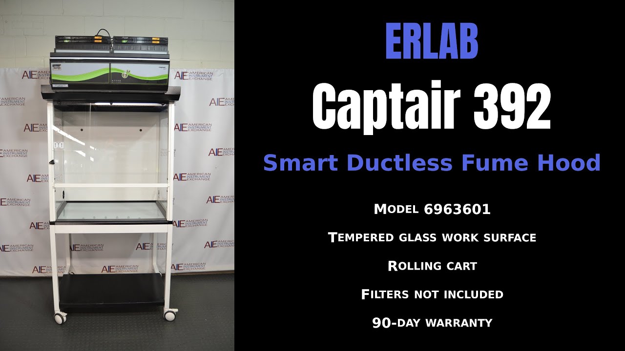 Erlab Captair 392 Smart Ductless Fume Hood (Item - 2899P HOOD) - YouTube