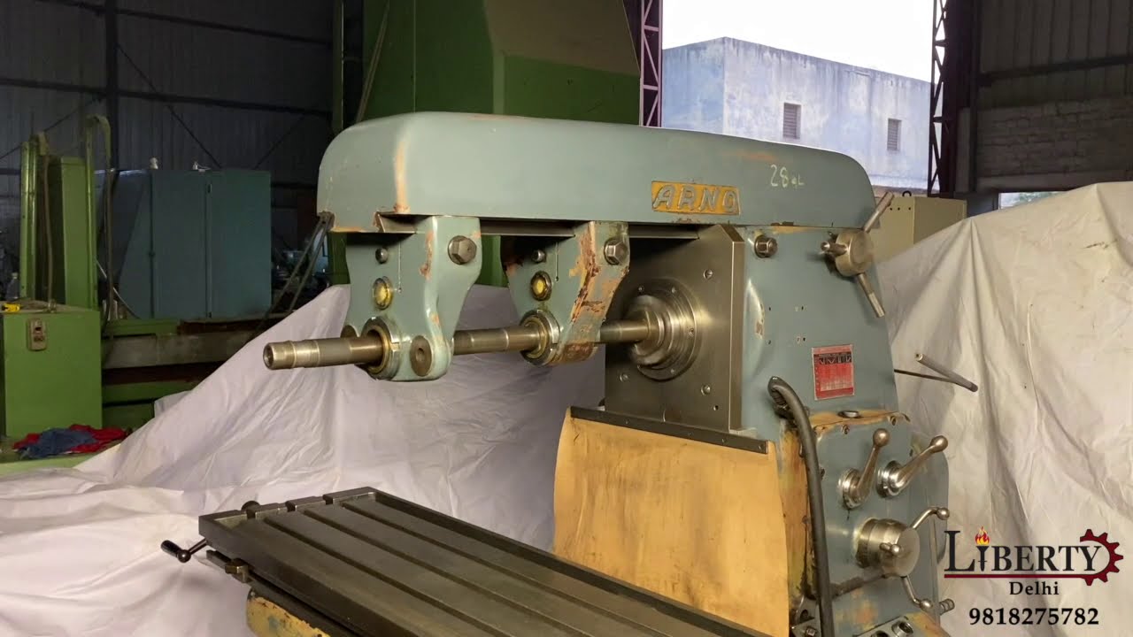Universal Milling Machine - Arno - 1600 mm x 380 mm - YouTube