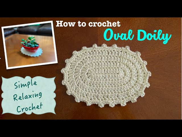 Free Crochet Oval Placemat Patterns Oval Crochet Placemat Etsy