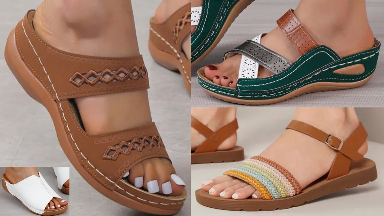 2024 LATEST COMFORTABLE PRETTY SANDALS DESIGNS FOR WOMEN LATEST CASUAL ...