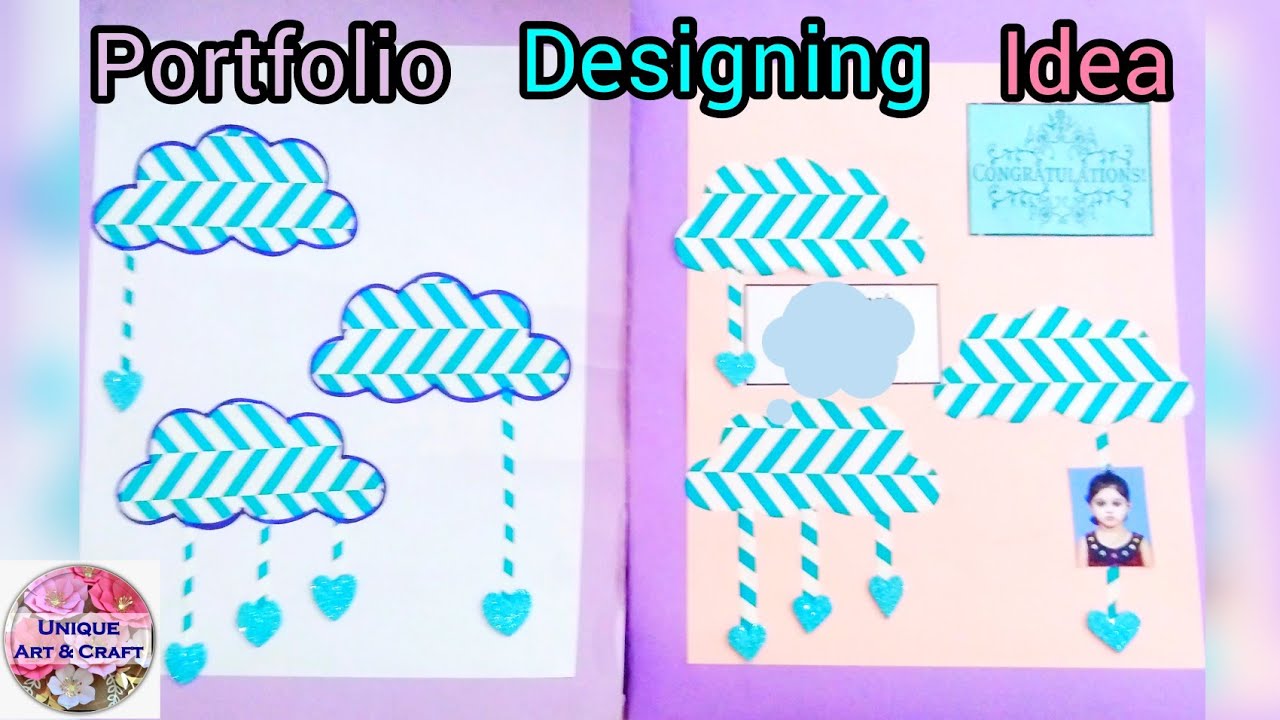 Portfolio decoration ||How to make beautiful & attractive file covers ...