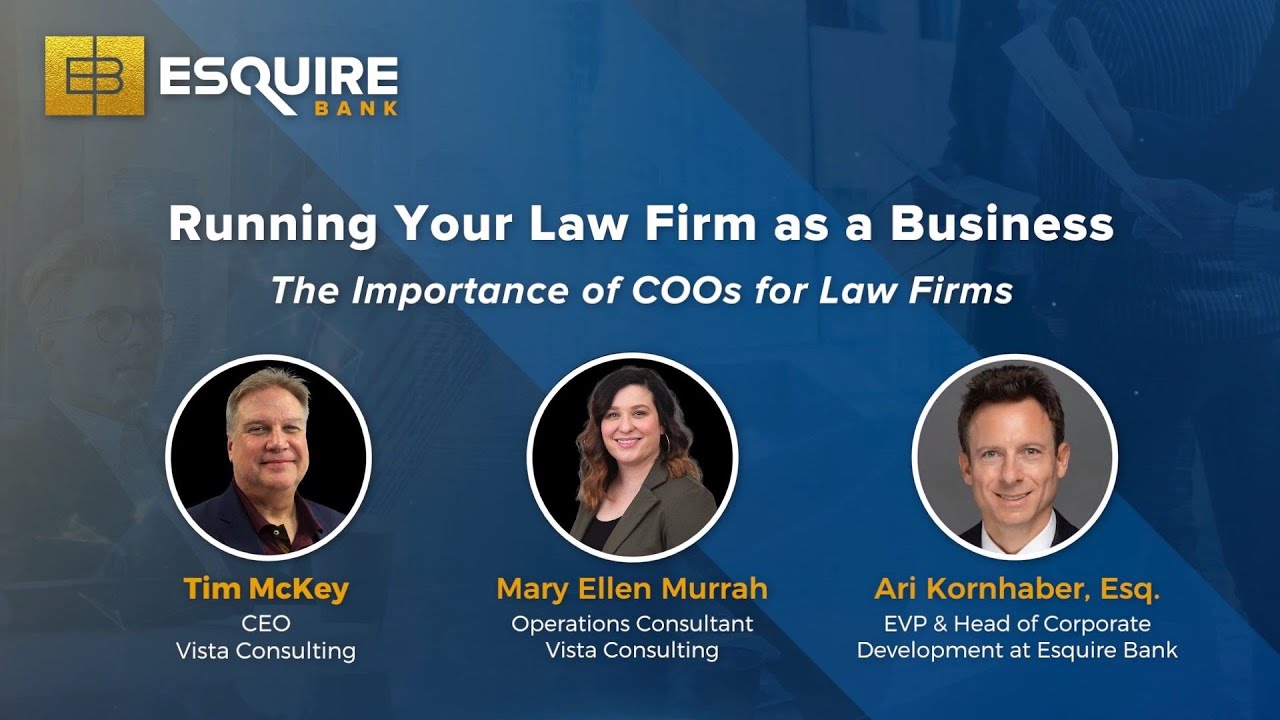 The Importance of COOs for Law Firms - YouTube