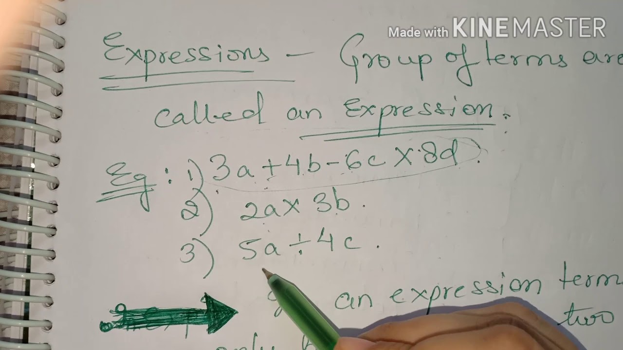 BASICS OF ALGEBRA |INTRODUCTION TO ALGEBRAIC EXPRESSIONS PART2 ...