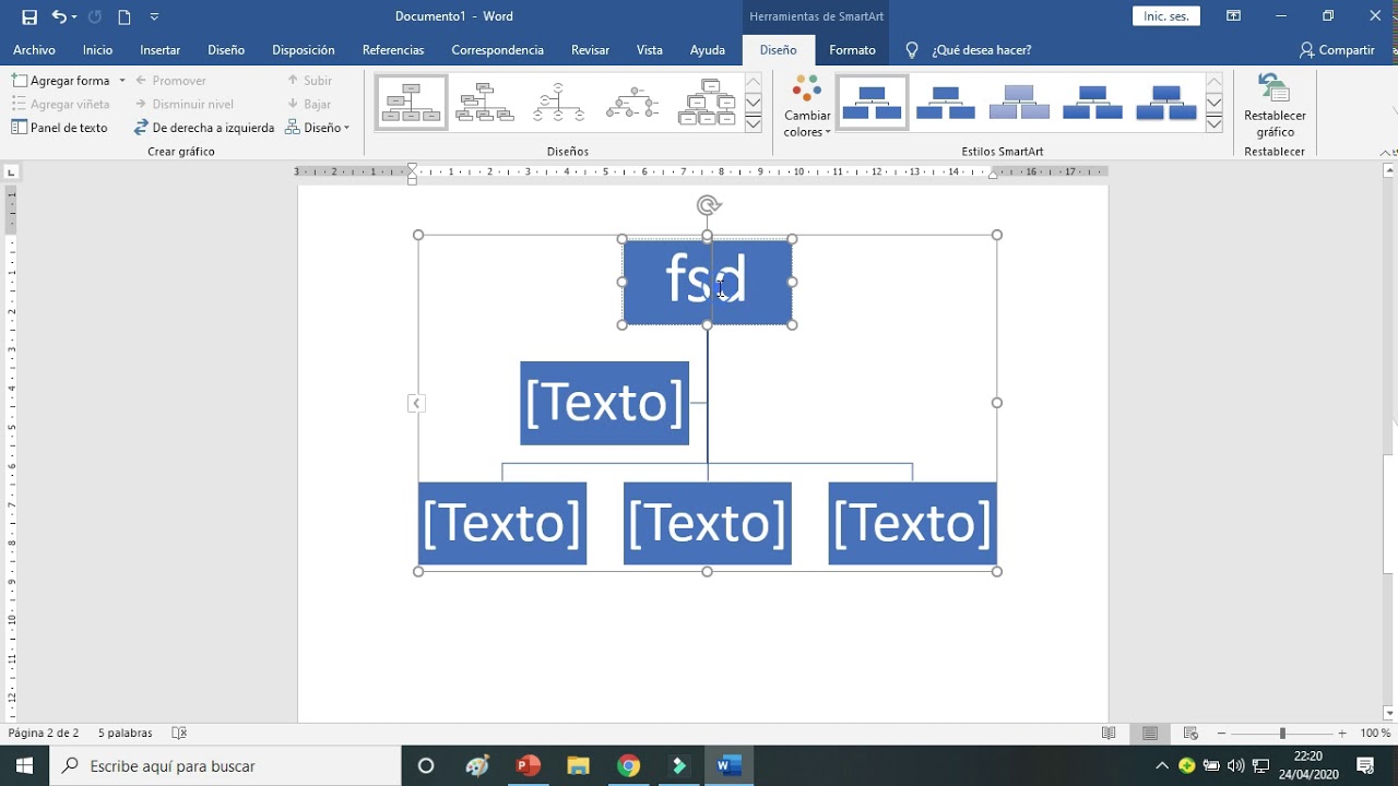 Aplicando SmartArt en Word - YouTube