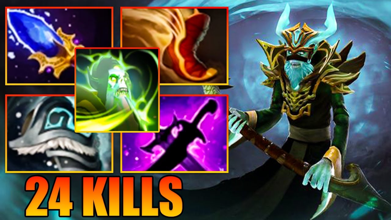 24 Kills Necrophos !! Necrophos Dota 2 Mid Guide Gameplay Carry Build ...