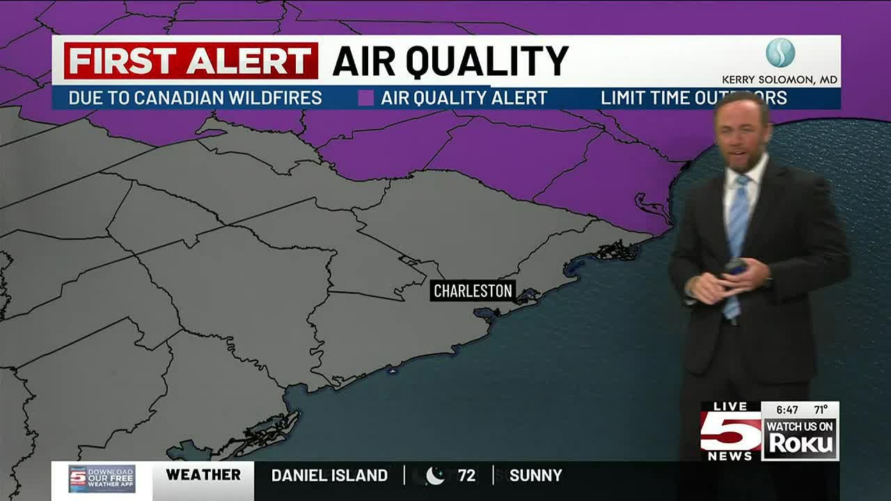 VIDEO: Air quality alert issued for parts of the Lowcountry - YouTube