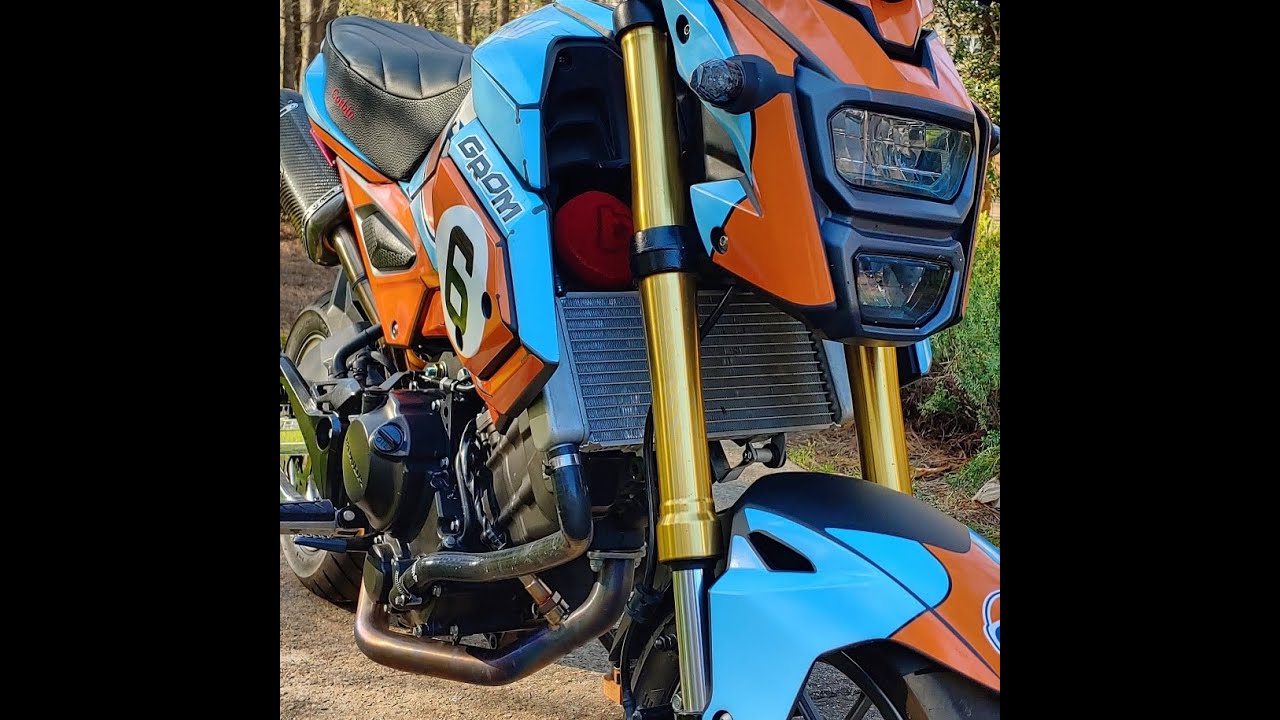 Honda Grom MSX125 with 300 cc Motor Swap Ride - YouTube