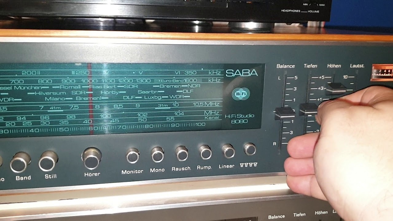 Amplituner SABA Hi-Fi Studio 8080 Stereo H - 4/4 - YouTube