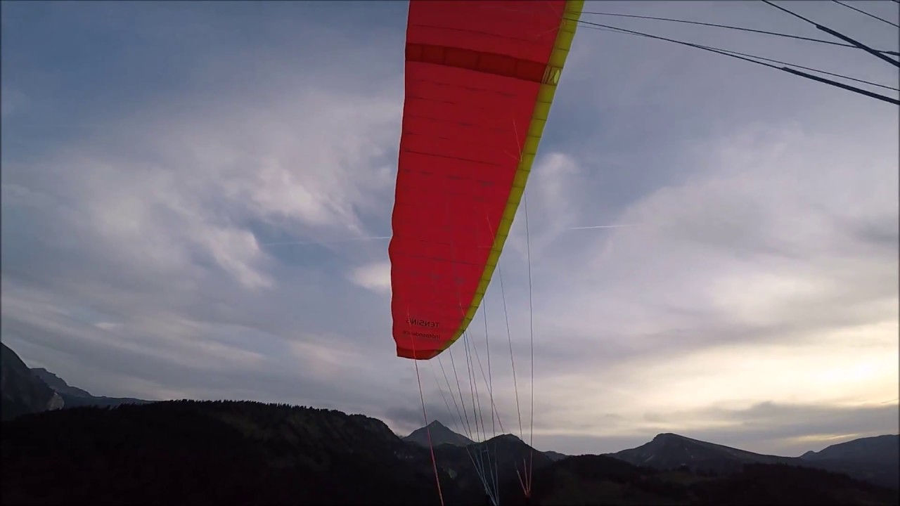Paragliding with a Single Skin Glider (2017) - YouTube