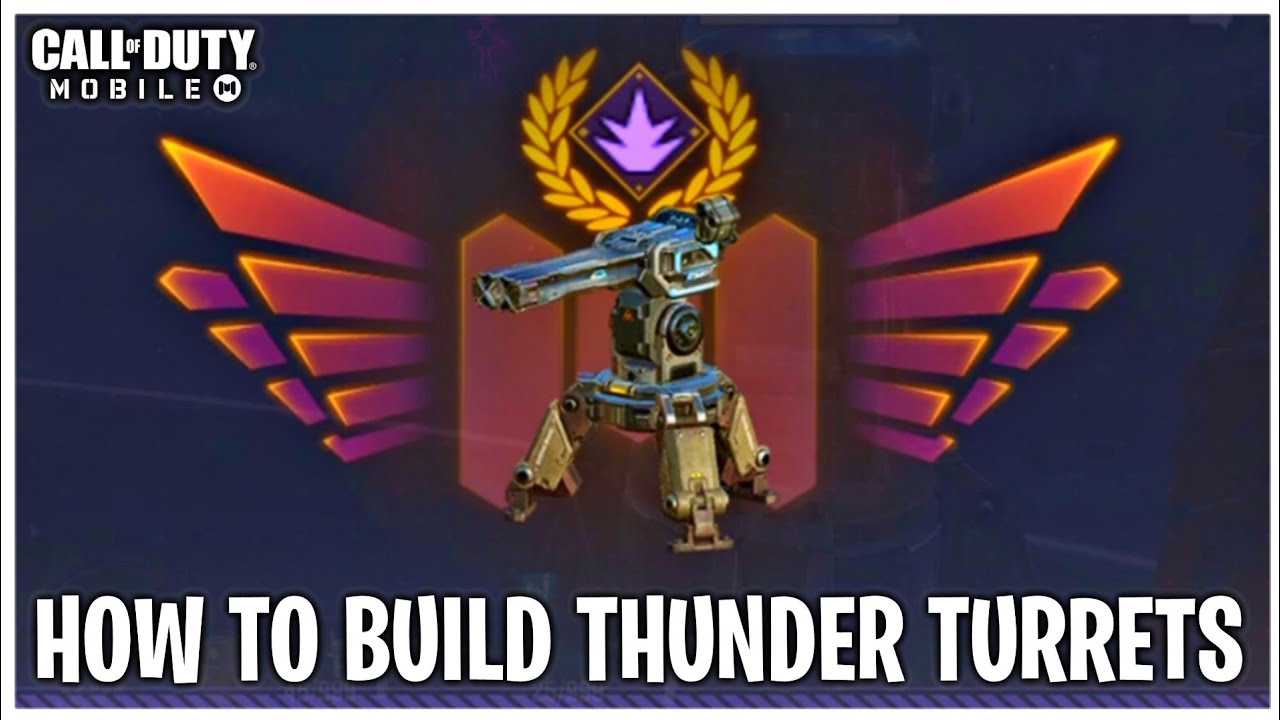 CODM ZOMBIES! Build 30 Thunder Turrets in Total ! How To Build Thunder ...