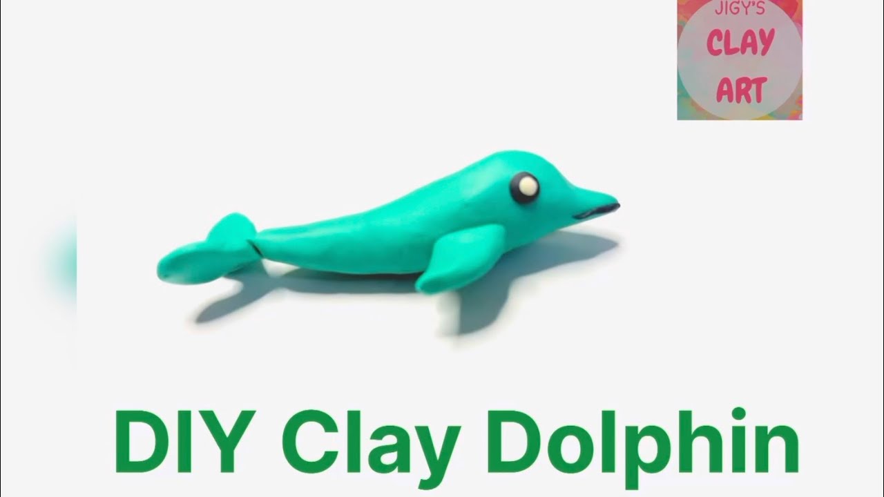 How to make a Dolphin with Clay | Easy DIY Clay Dolphin 🐬 - YouTube
