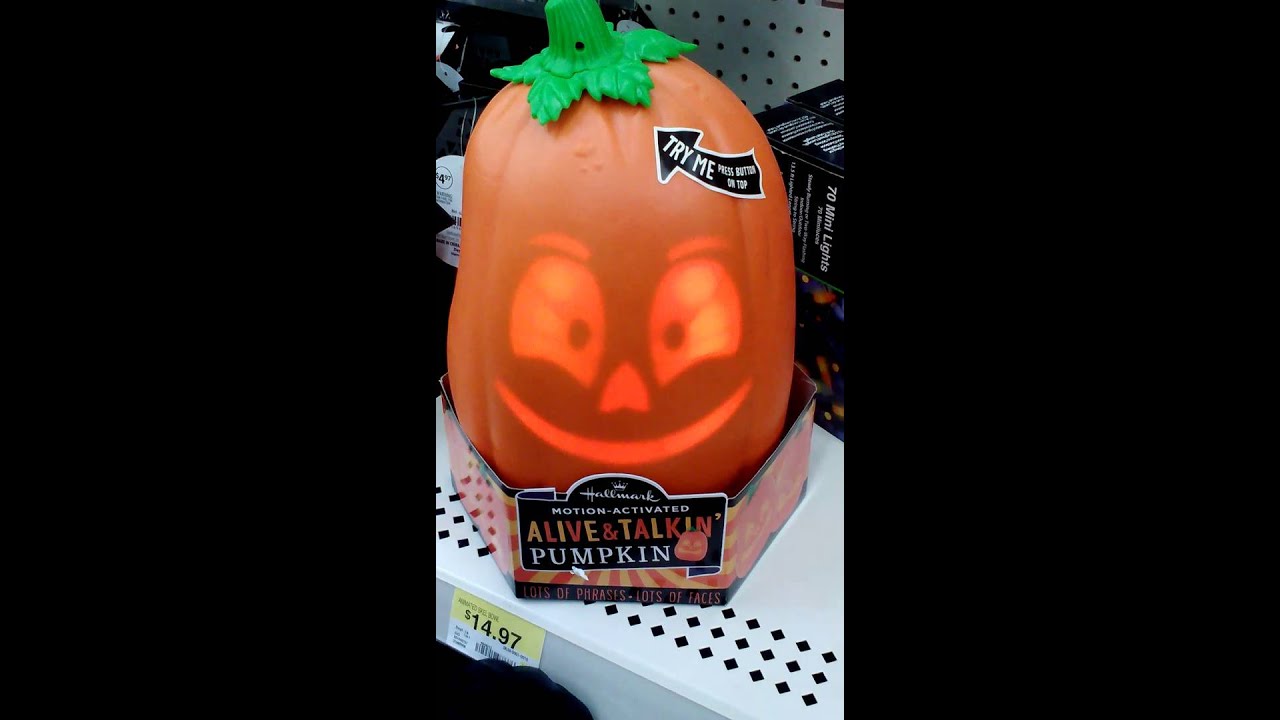Hallmark Alive &Talkin' Pumpkin - YouTube