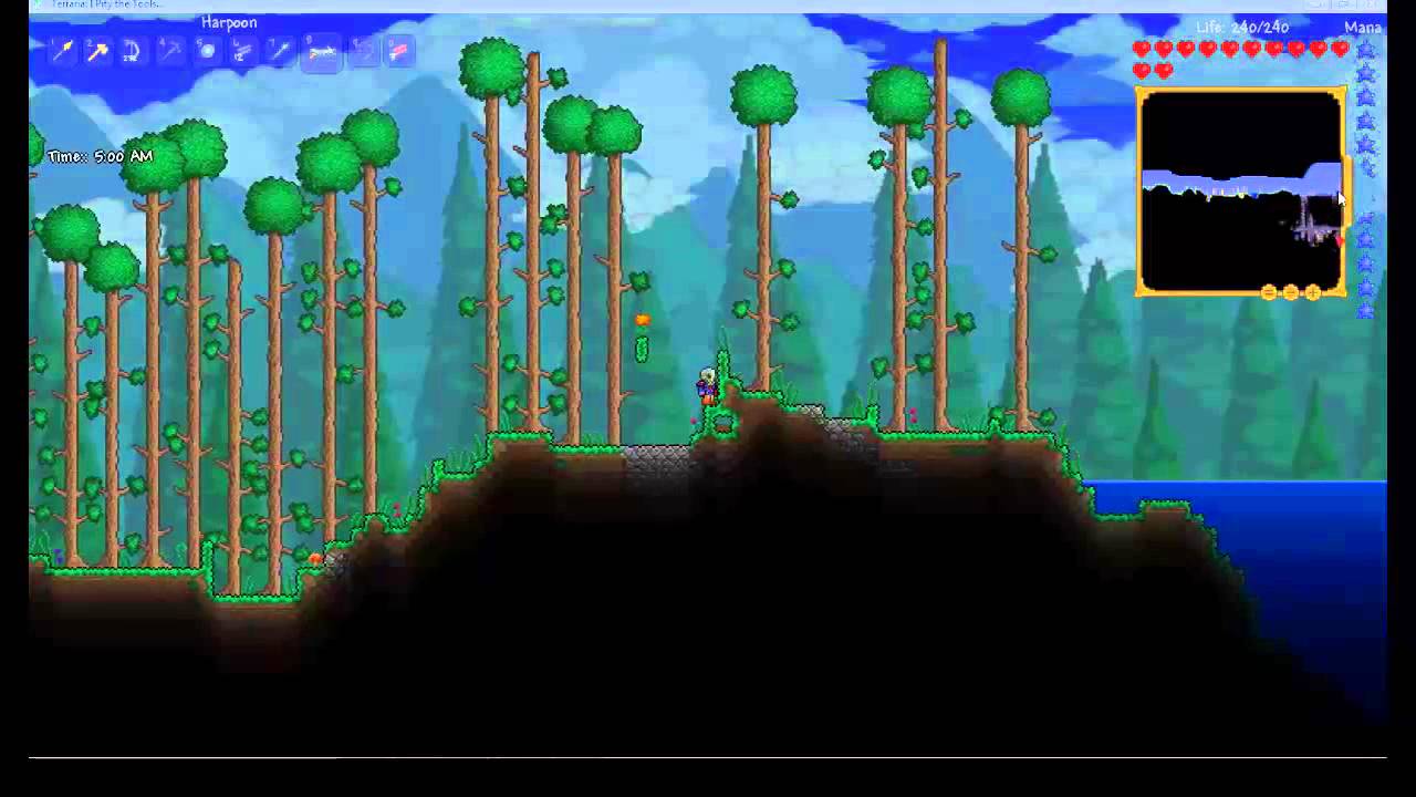 Terraria meteorite biome - YouTube