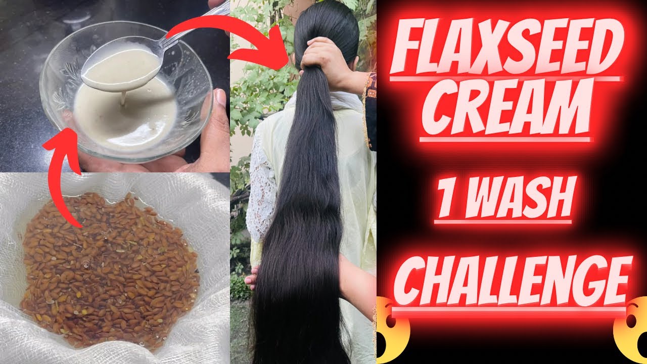 DIY HAIR SPA SMOOTHING & Straightening Cream || Homemade Flaxseed Cream ...