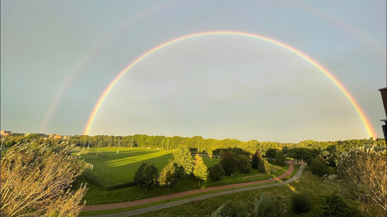 Beautiful rainbow view in Eindhoven # Netherlands - YouTube