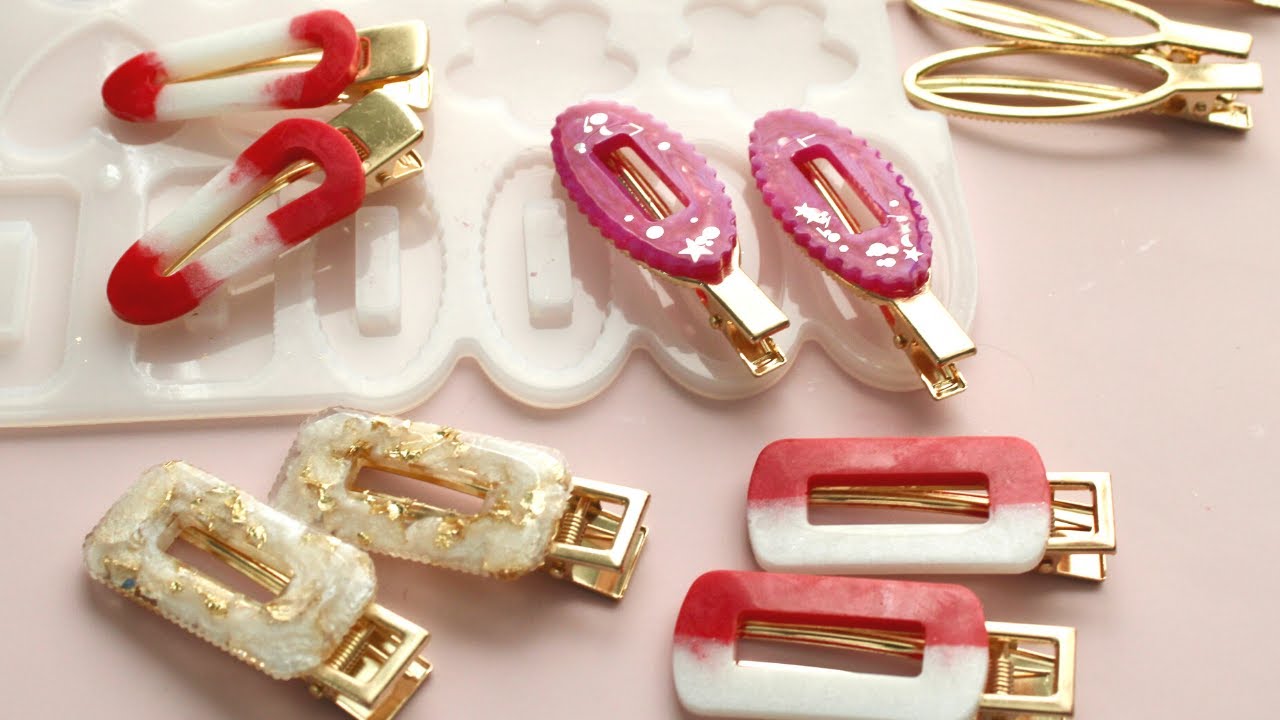 Resin Hair Clips Tutorial | Resin Craft DIY - YouTube