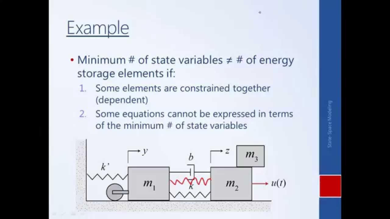 System Dynamics and Control: Module 27b - Choosing State Variables ...