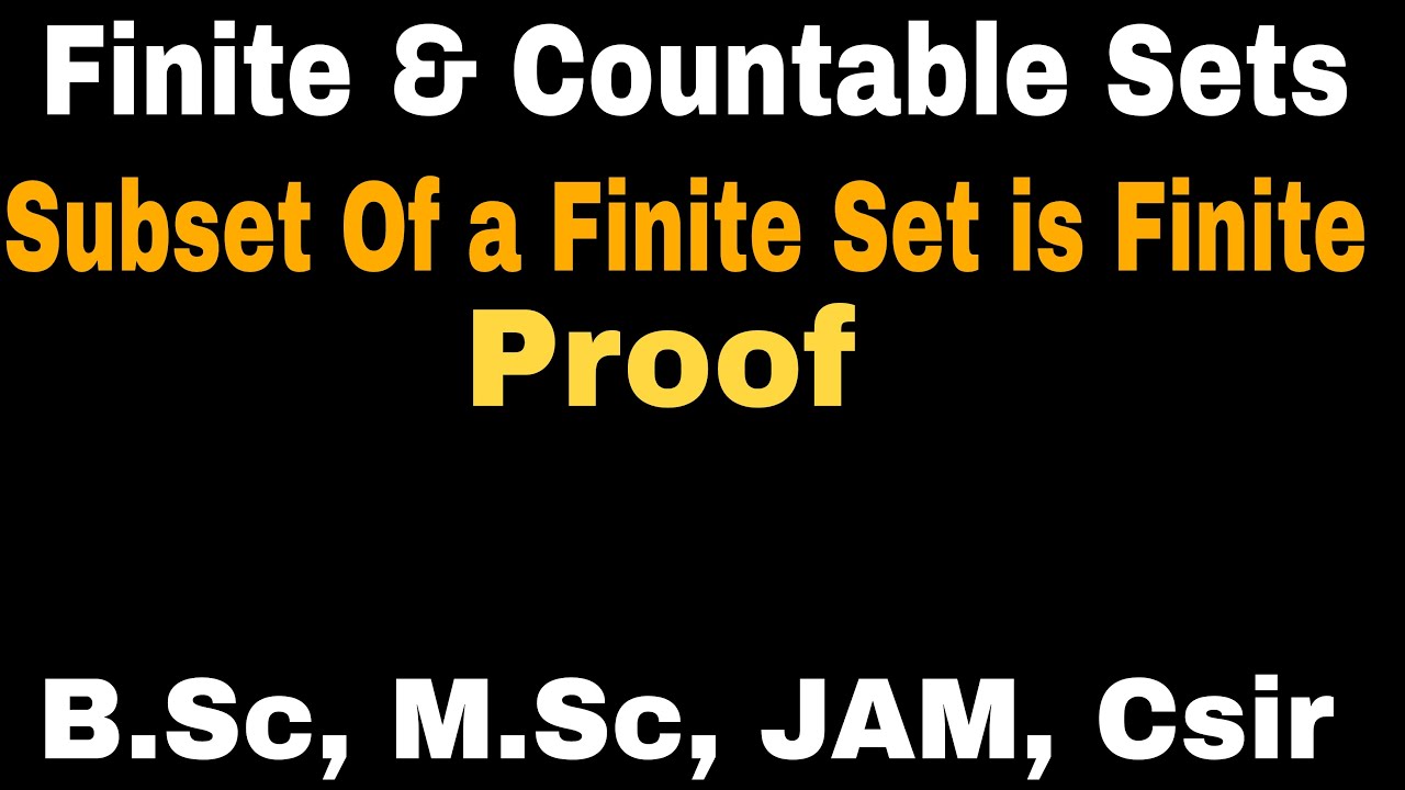 Real 15| Finite, Countable & Uncountable sets, Theorem| B.Sc, JAM, CSIR ...
