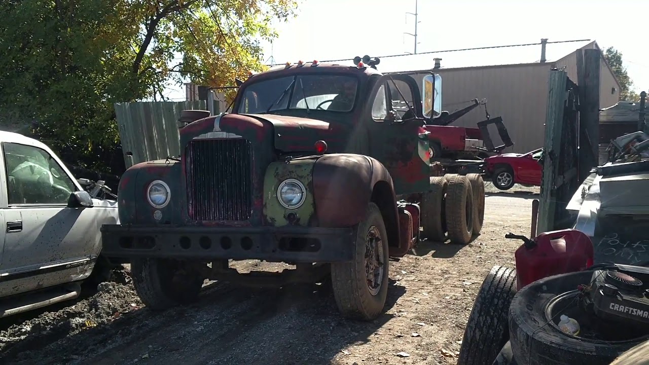 Found B-Model Mack in junkyard. will it start? - YouTube