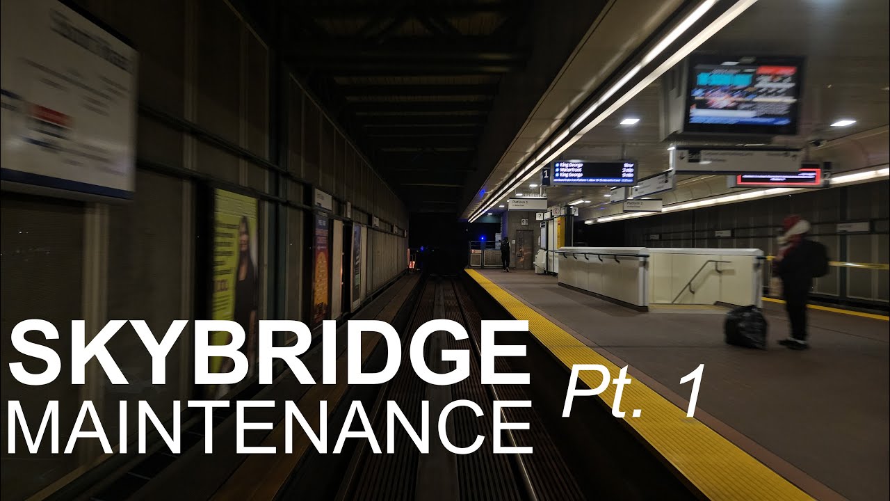 Night Time SkyTrain SkyBridge Maintenance Special Pt. 1 - Eastbound on ...