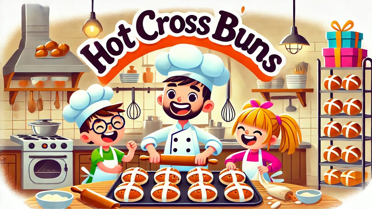 Hot Cross Buns | Nursery Rhymes | Fun Sing-Along Adventure For Kids ...