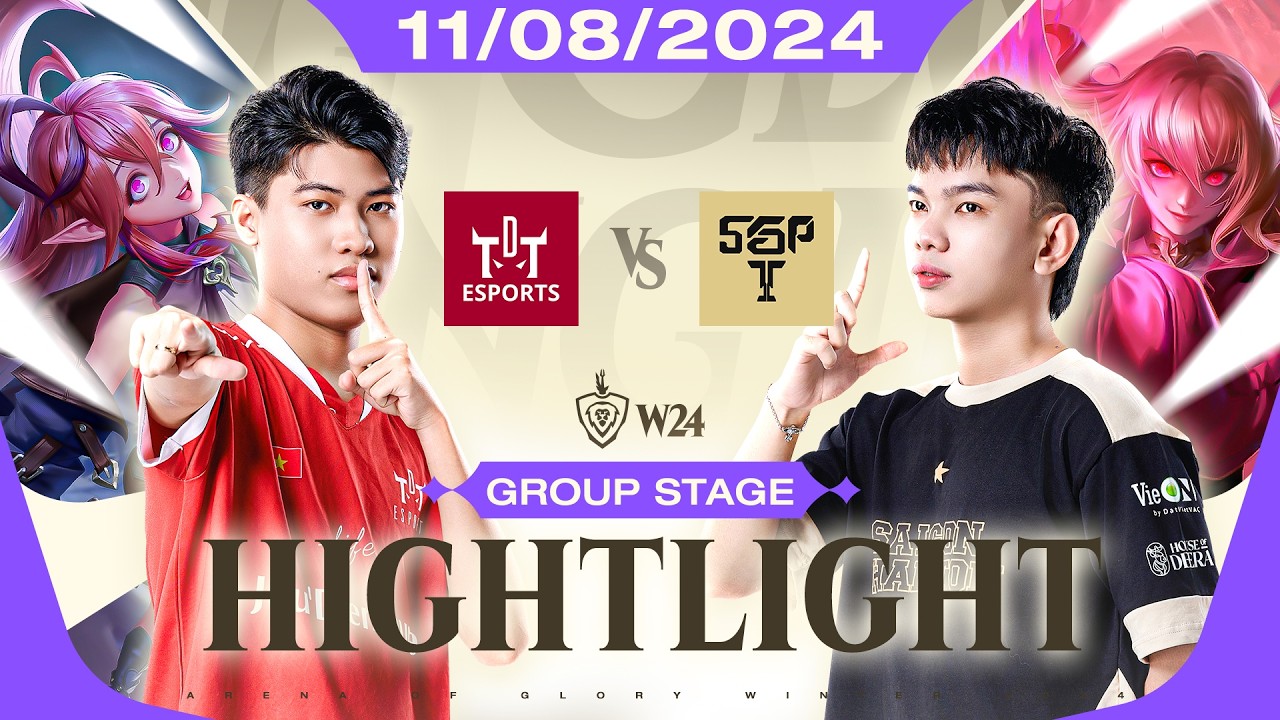 HIGHLIGHT: SGP vs TDT - CÚ SỐC ĐẦU MÙA | VÒNG BẢNG GĐ1 - ĐTDV MÙA ĐÔNG 2024 (NGÀY 11/08) - YouTube