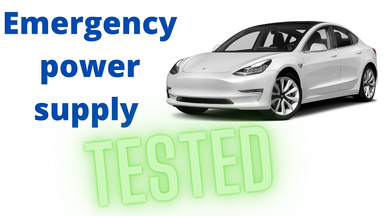 Is it possible to use Tesla as emergency power supply? - YouTube