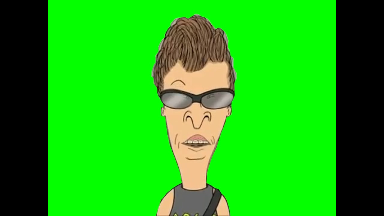 Beavis and butthead- butthead hey baby (green screen) - YouTube