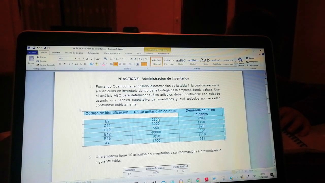 Cálculo de análisis ABC usando Excel - YouTube