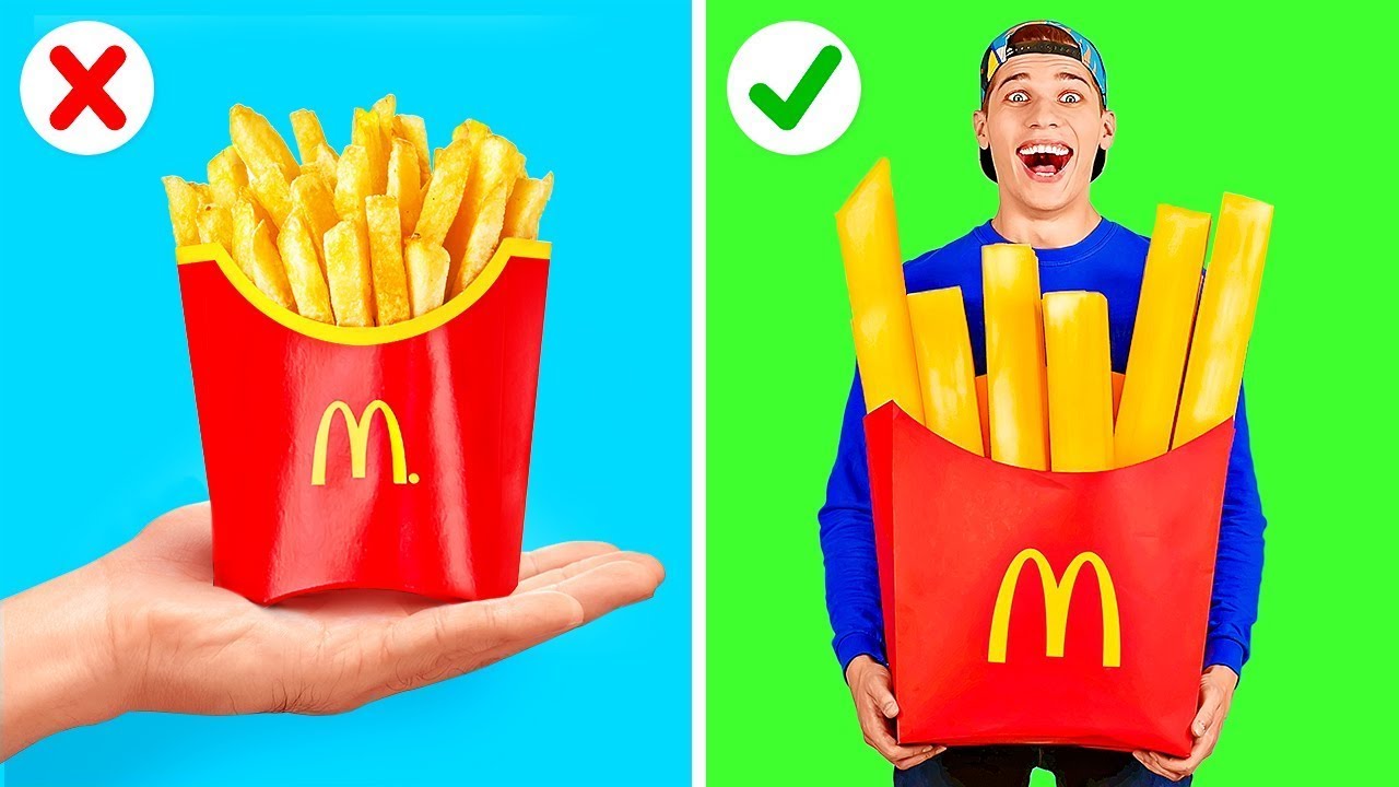 DÉFI ALIMENTAIRE GÉANT VS MINUSCULE || Les Meilleurs Défis de ...