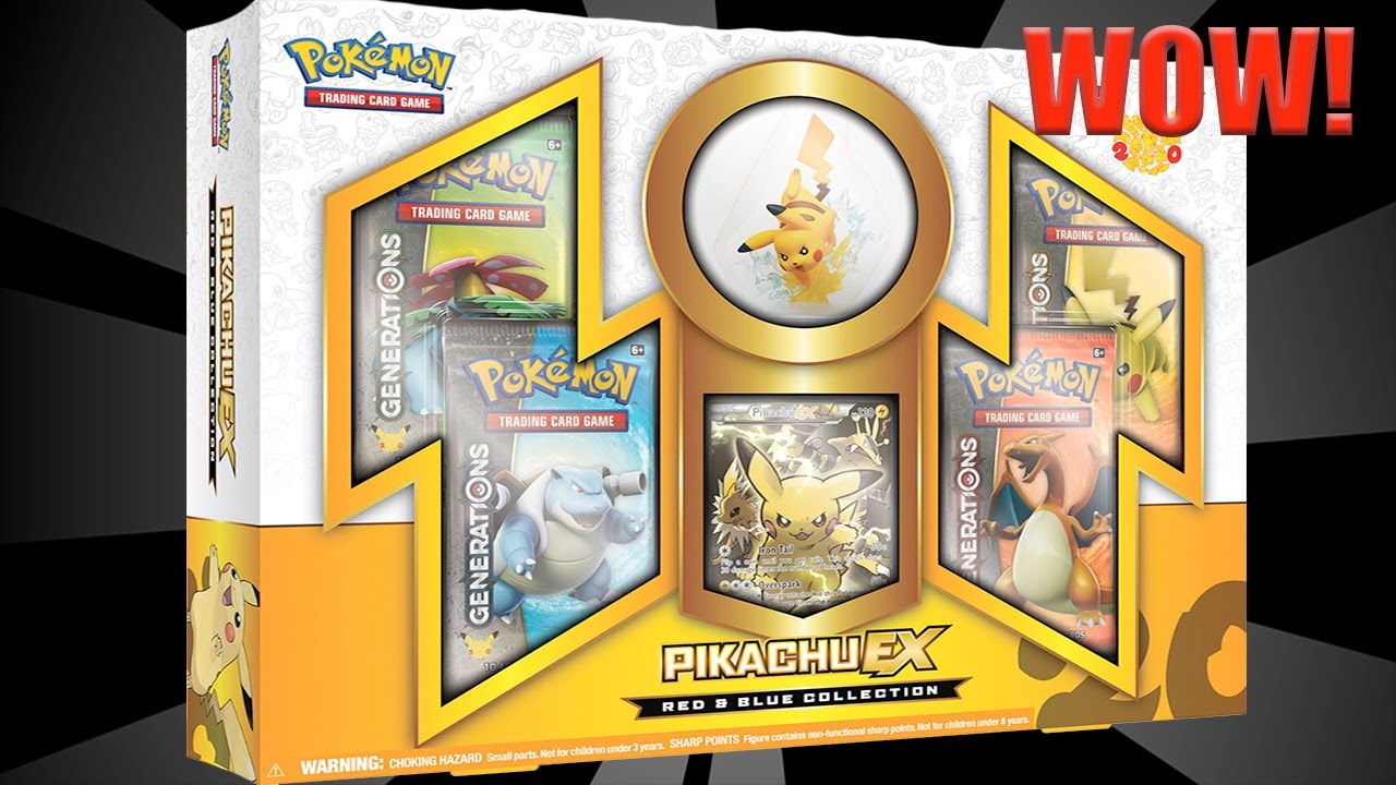 ULTRA RARE PULLS IN THE BEST BOX! Pikachu EX Box Red & Blue Collection ...