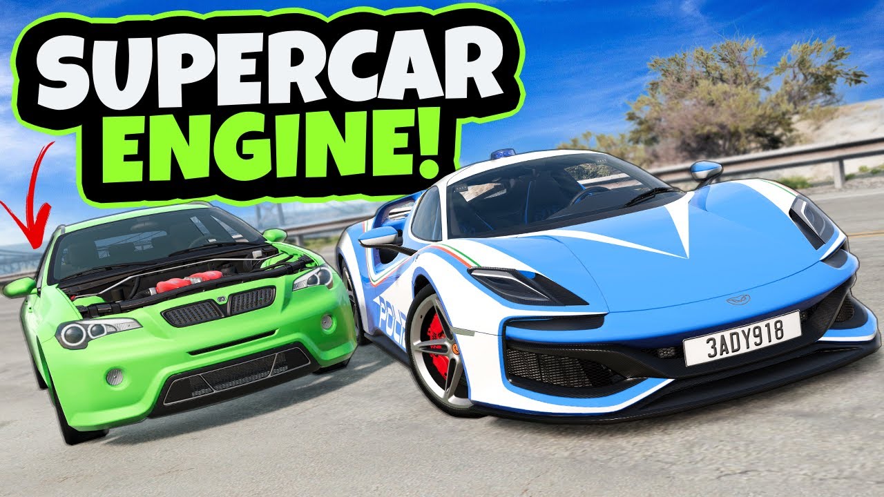 Engine Swap Mod Makes the Ultimate Police Chase Vehicle in BeamNG Drive ...