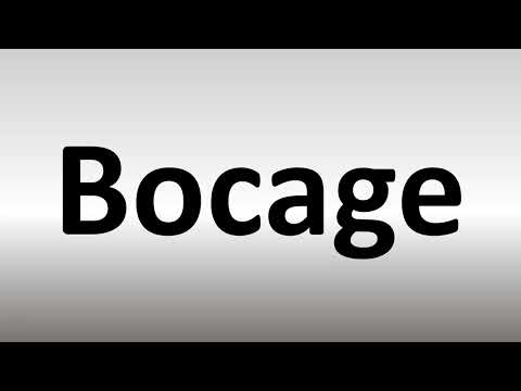 How to Pronounce Bocage