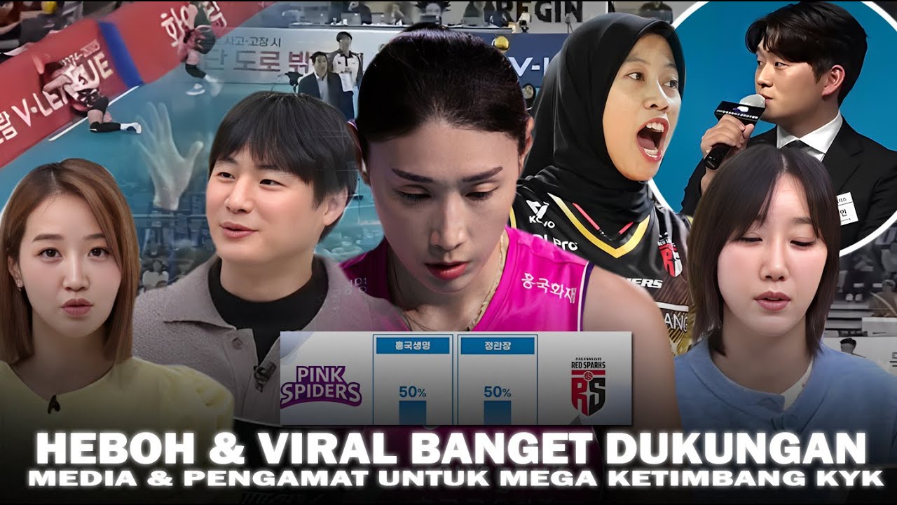 "Kasihan Pink Spider" Viralnya Seluruh Media & Pengamat Korea Kompak Dukung Mega & Red sparks ...