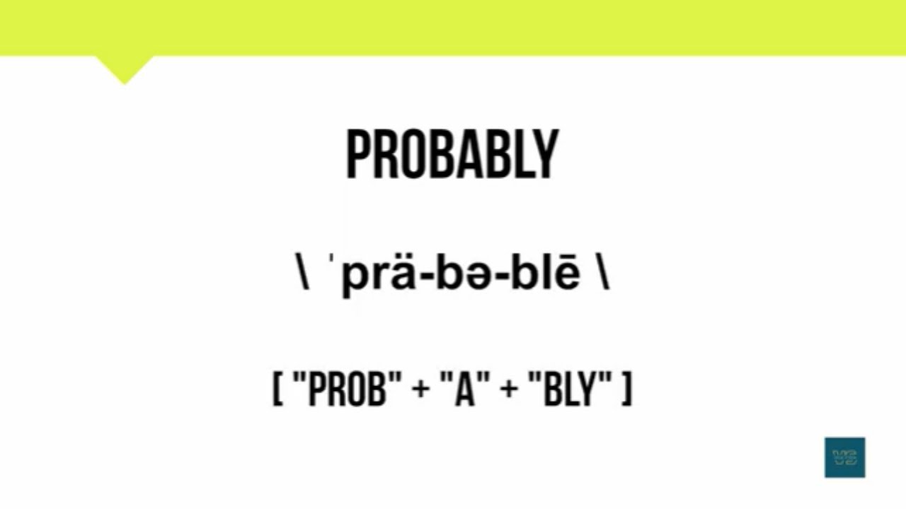 How To Pronounce Probably | Meaning | Pronunciation - YouTube