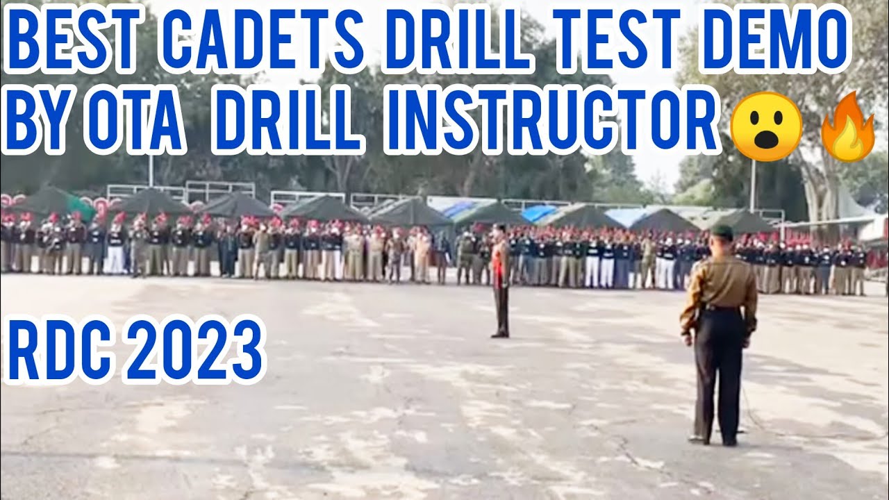 RDC 2023 best cadet drill test demo by OTA drill USTAAD👿#ncc#rdc2023 # ...