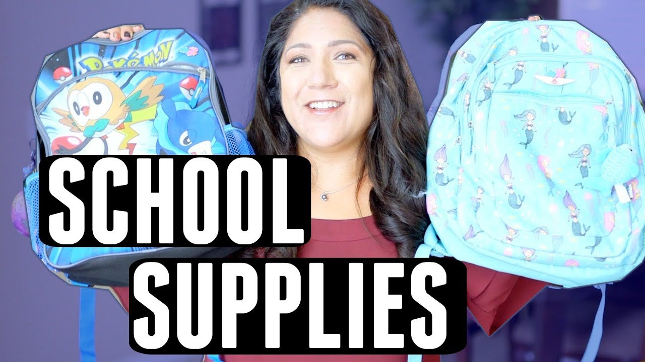 What's in My Back Backpack | School Supply Haul - YouTube