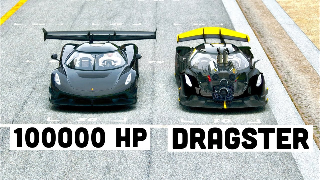 100000 HP Koenigsegg Black Devil vs Koenigsegg Dragster at Special Stage Route X - YouTube