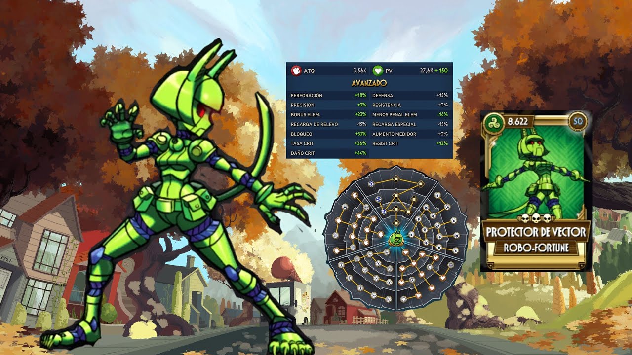 Skullgirls Mobile| Robo-Fortune Protector De Vector, Atributo y Mejora ...