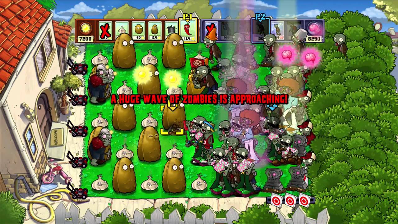 plants vs zombies HUNGY MOB PART 2! - YouTube