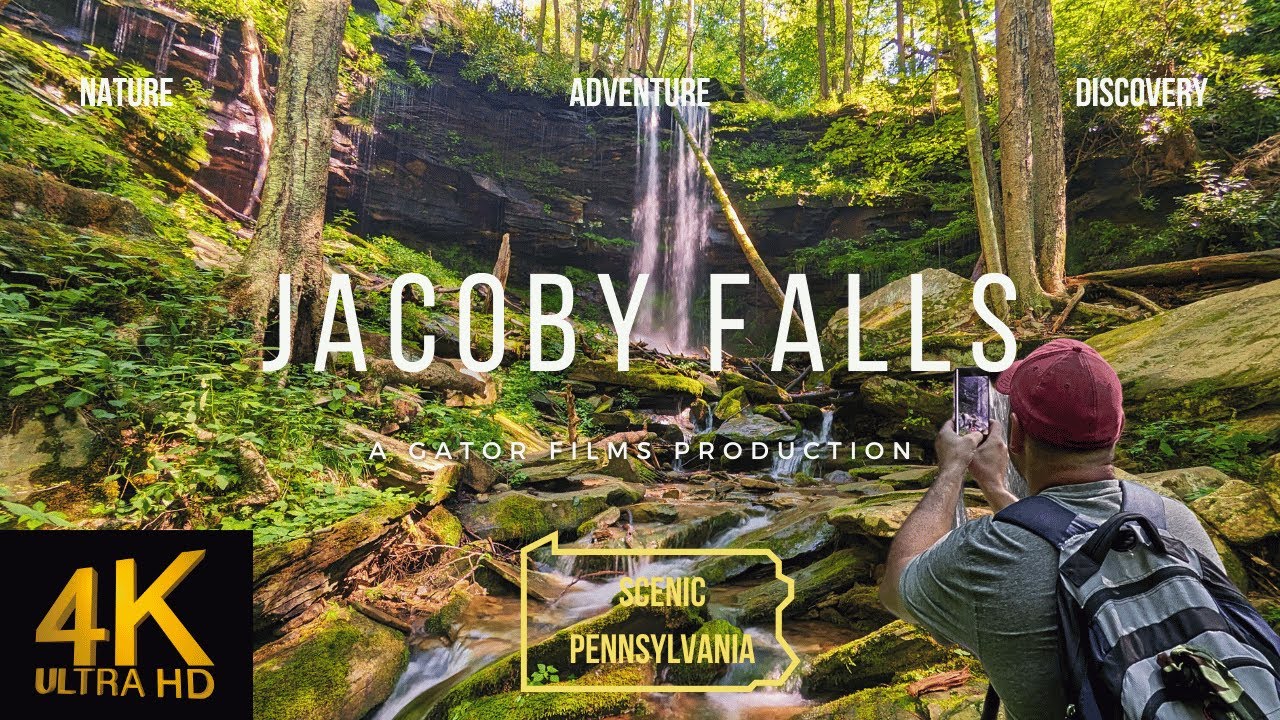 Great Waterfall Hikes of Pennsylvania - JACOBY FALLS - YouTube