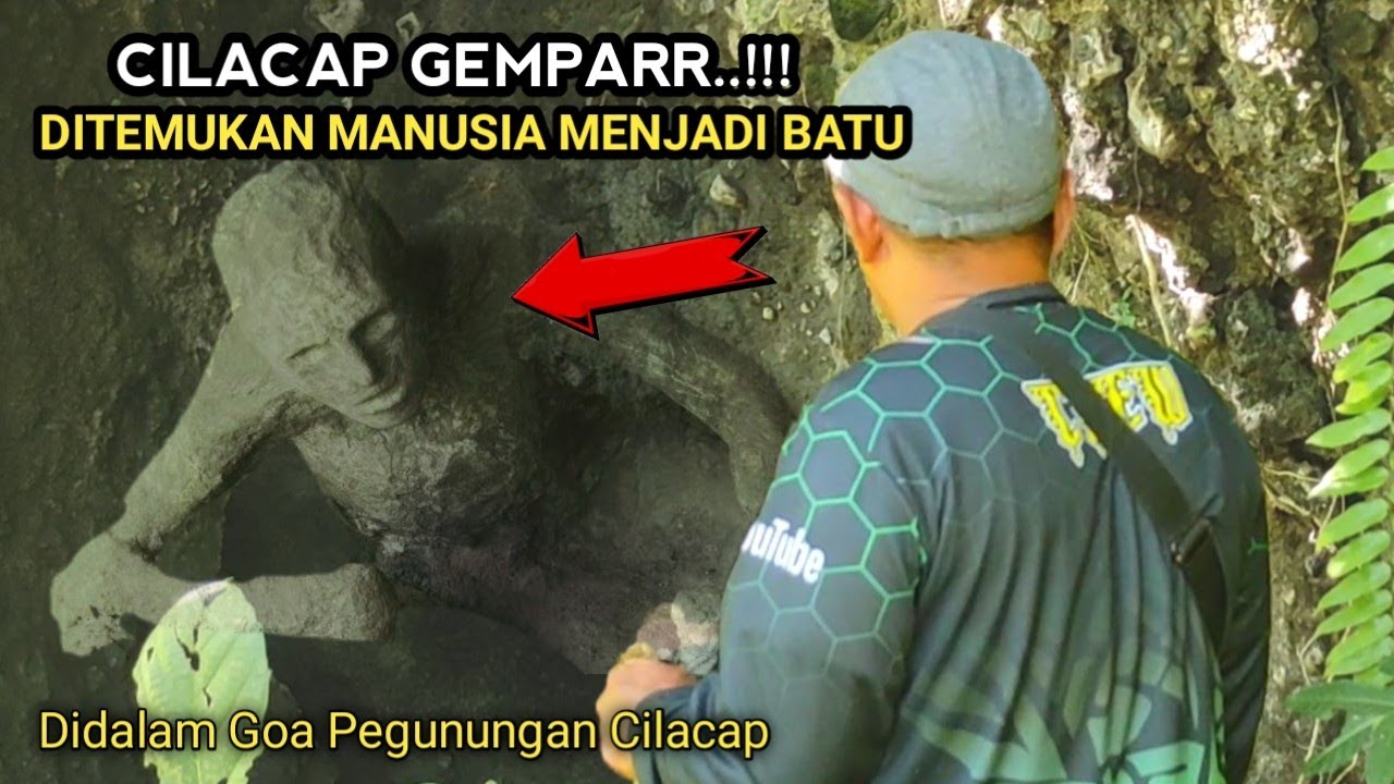 Gempar.!! ditemukan manusia menjadi batu didalam goa gunung selok ...