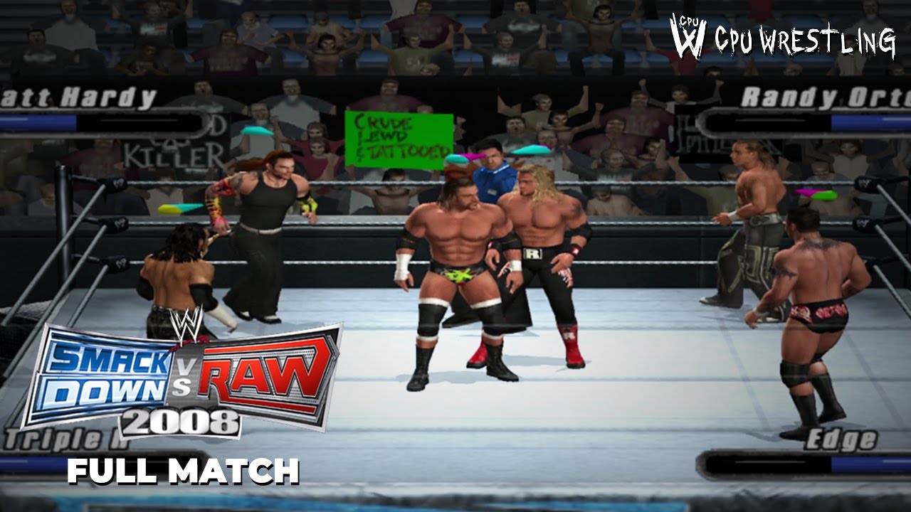 WWE SVR 2008 | Action-Packed Battle Royal: Jeff Hardy, Matt Hardy, HHH ...