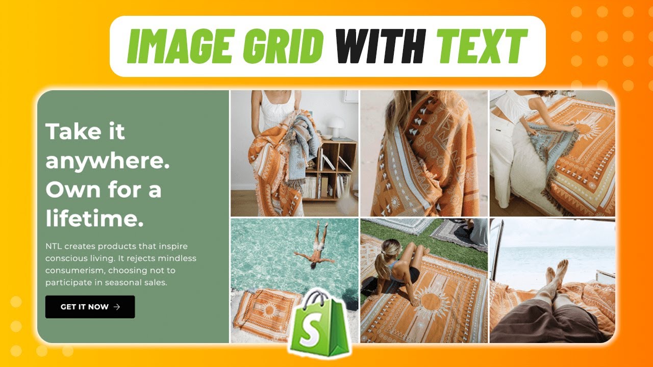 Add Image Grid with Text - YouTube