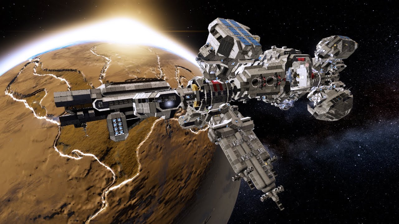 Space Engineers | Refurbishing an old ship - Kaminari Colony Modular ...