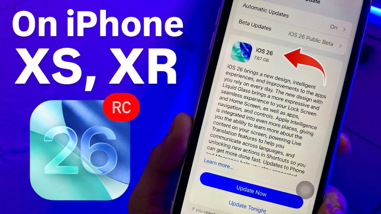 How to Update your Old iPhone XS & XR on iOS 26 RC - YouTube